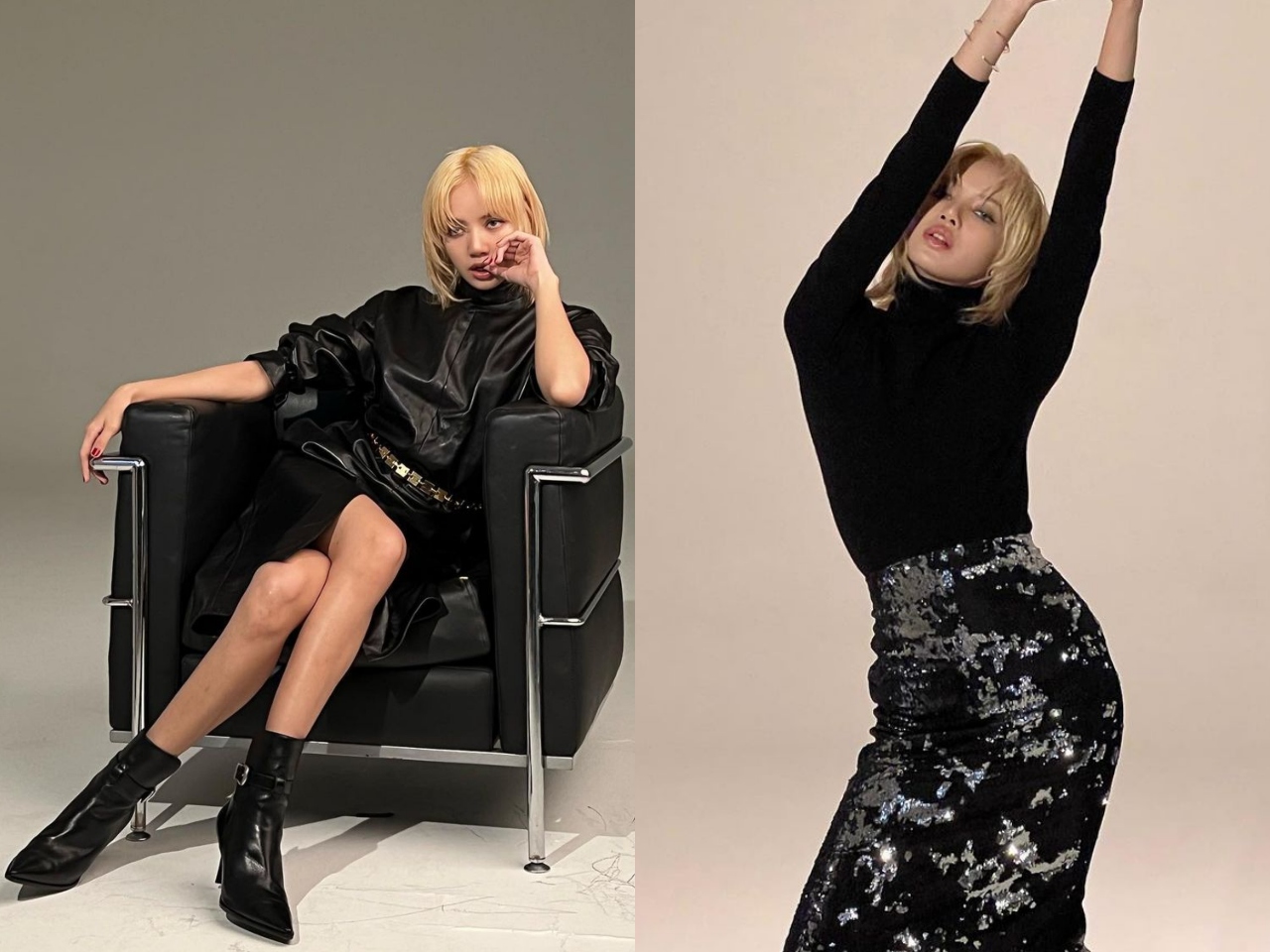 Blackpink's Lisa looks Magnificient in Perfect Skirt and Ankle Boots ...